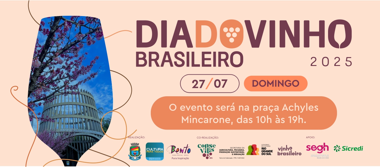Eventos de julho 2025 – Bento Gonçalves